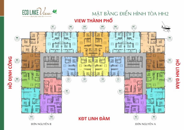 Chung cư Eco Lake View 32 Đại Từ - Redon Land